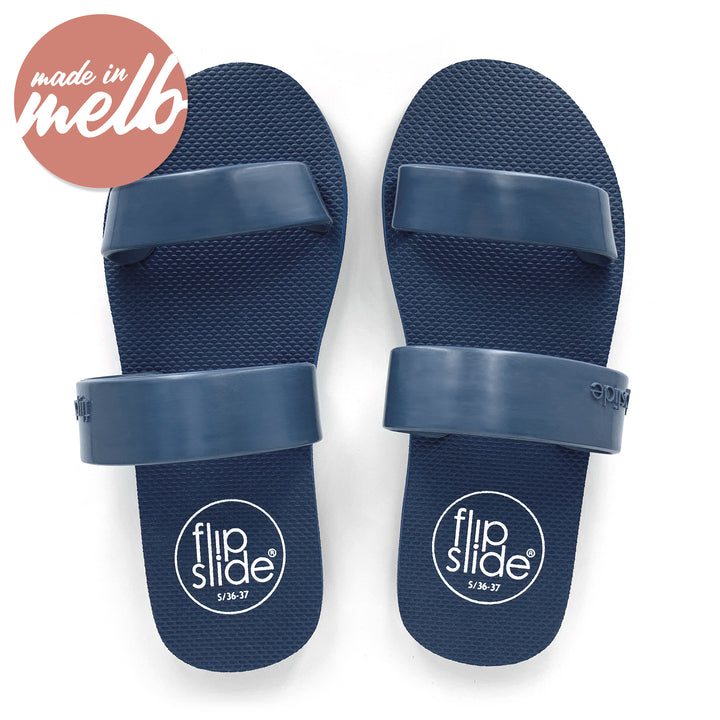 The original natural rubber flip-flop slide. – flipslide